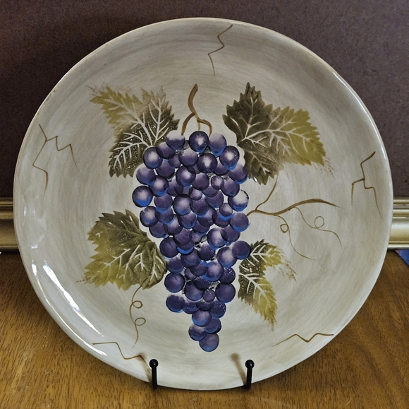 Tabletops Gallery | Accents | Tabletops Unlimited Cabernet Hand Painted ...